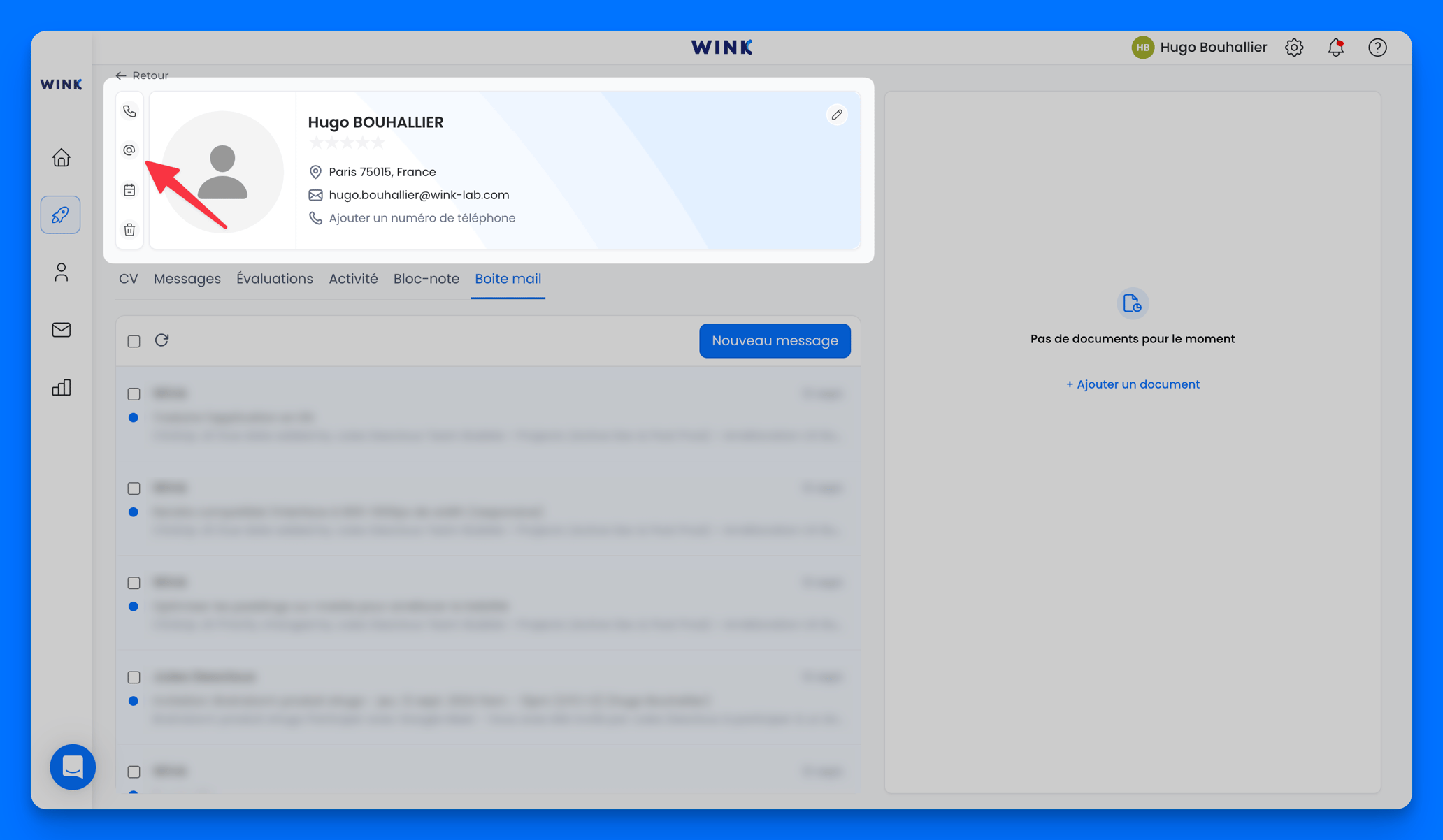 Comment envoyer un e-mail avec mon adresse mail